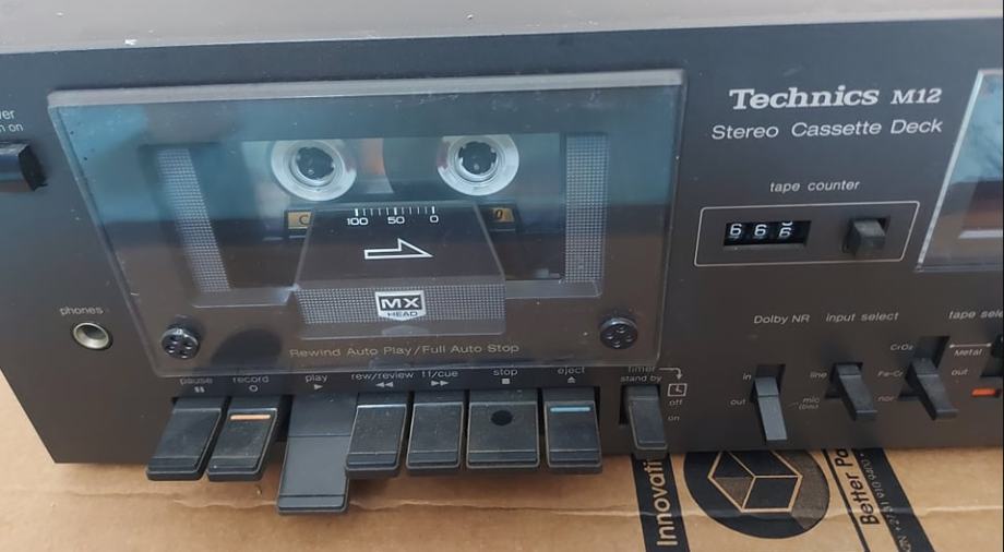 VINTAGE HI-FI KASETOFON TECHNICS M12 + TUNER TECHNICS ST-S3