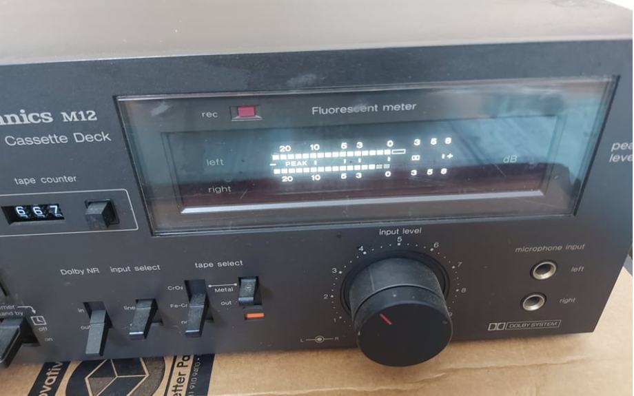 VINTAGE HI-FI KASETOFON TECHNICS M12 + TUNER TECHNICS ST-S3