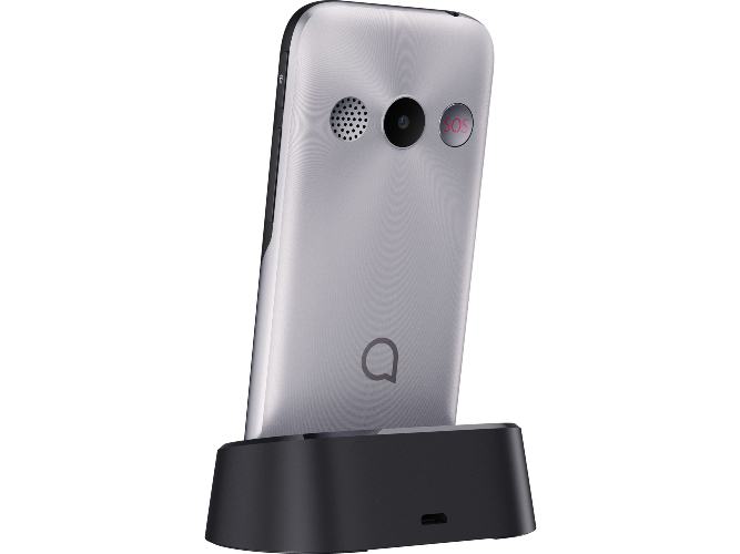 Alcatel 2019G Dual SIM klasični mobilni telefon za starejše srebrn nov