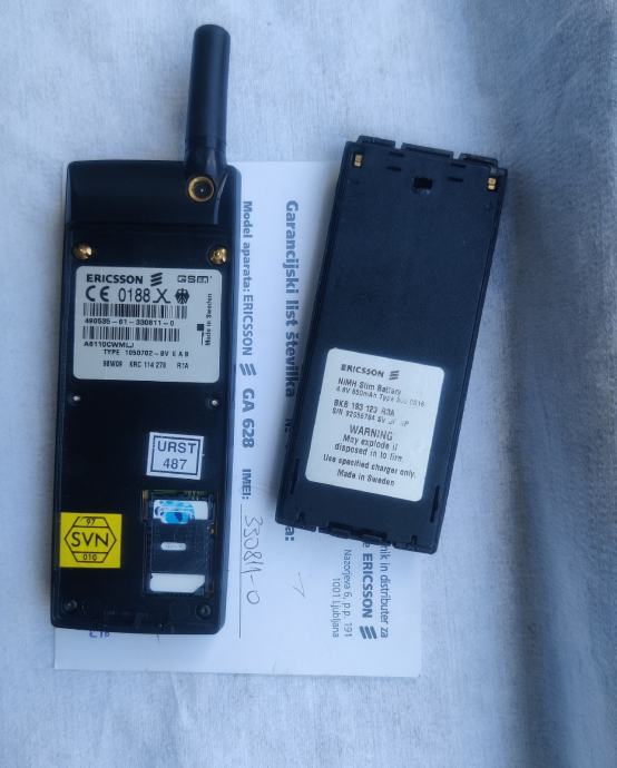 Ericsson GA628 Mobi reglja