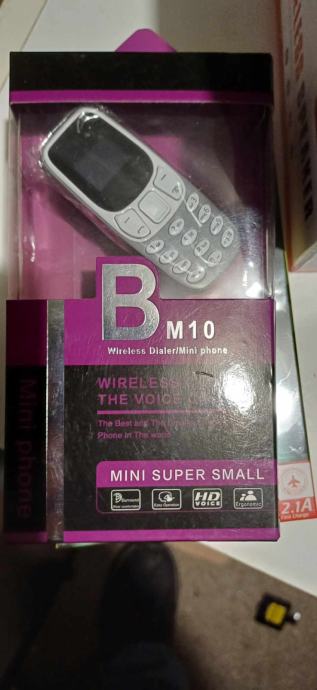MINI TELEFON, nerabljen v sivi barvi