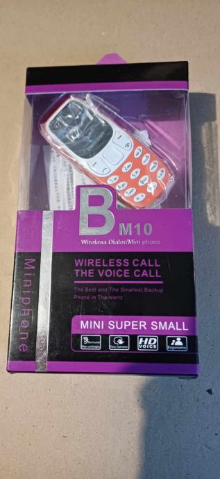MINI TELEFON, v rdeči barvi,samo testiran