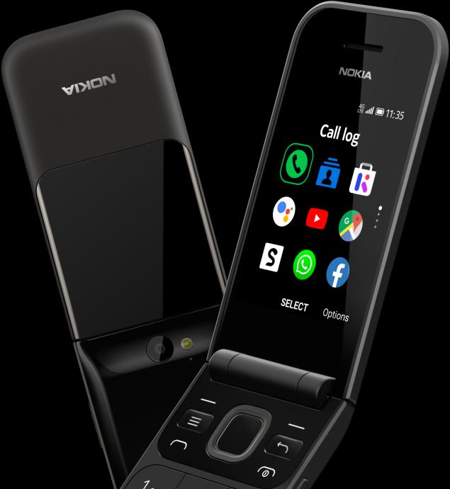 Nokia 2720 Flip LTE - ( Dual SIM ) - Črne barve - GSM telefon na tipke
