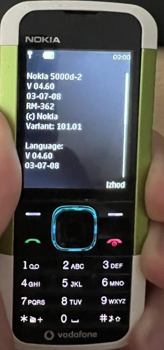NOKIA 5000d-2 RM 362 rabljena LJUBLJANA