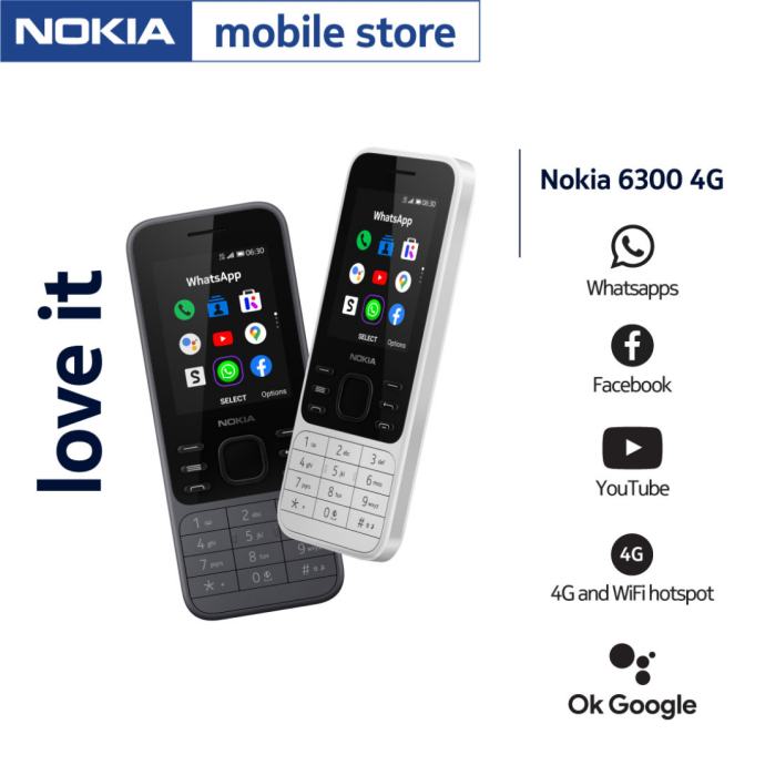 NOKIA 6300 4G LTE - ( Dual SIM - Wi-Fi ) - Mobilni telefon na tipke