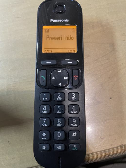 Panasonic prenosni stacionarni telefon, kot Nov