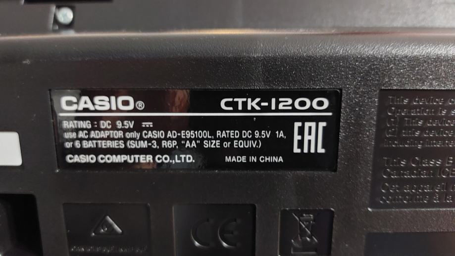 Klaviatura Casio CTK-1200