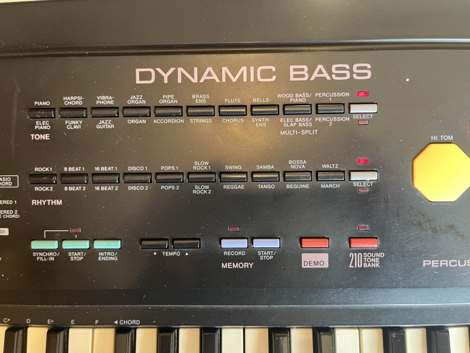Klaviatura CASIO MT-640-DINAMIC BASS - 210 sound ToneBank