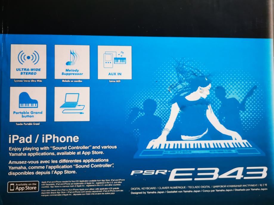 klaviatura yamaha e343