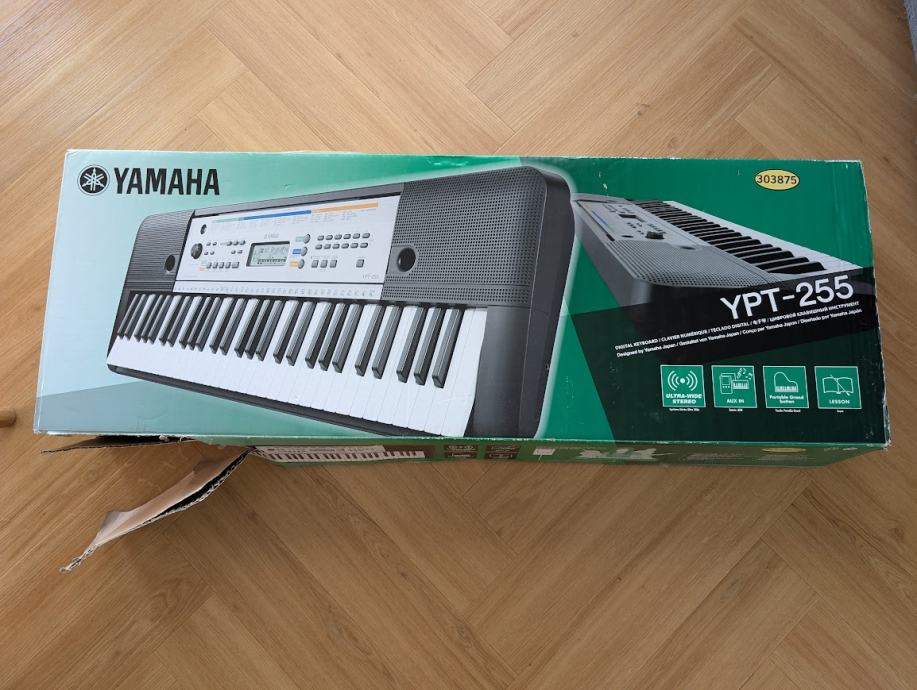 Klaviatura Yamaha YPT-255, 61 tipk + stojalo