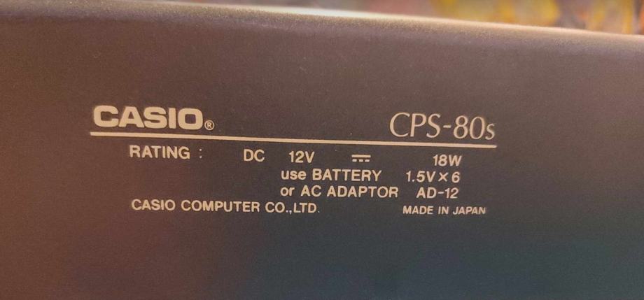 KLAVIR/EL. PIANINO CASIO CPS-80S,odlično ohranjen