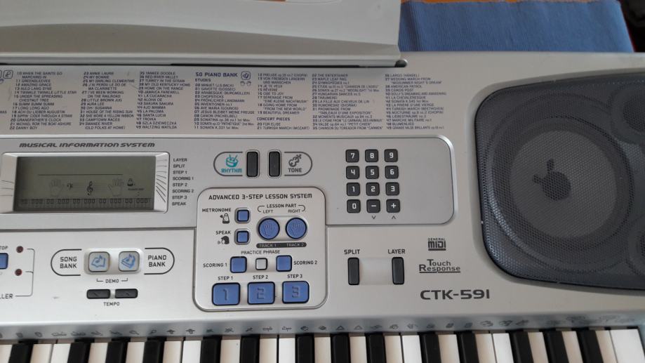 Sintisajzer Casio ctk 591