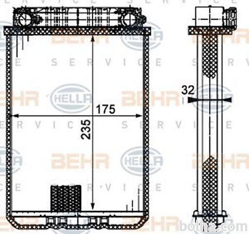 Grelec kabine Mercedes C-KLASSE (W203) 00-07 (2038300161), Behr