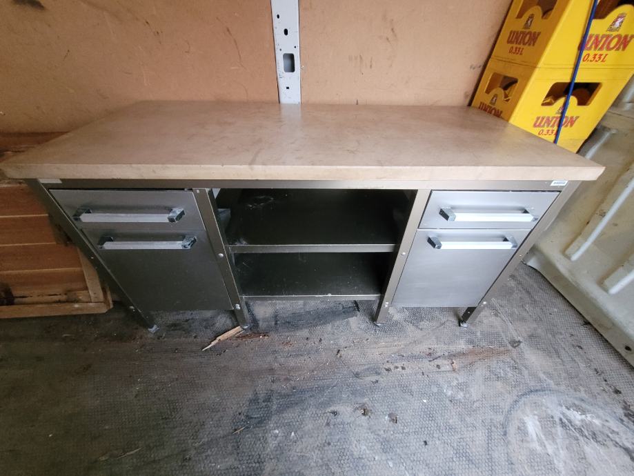 inox delovni pult 160x70 cm