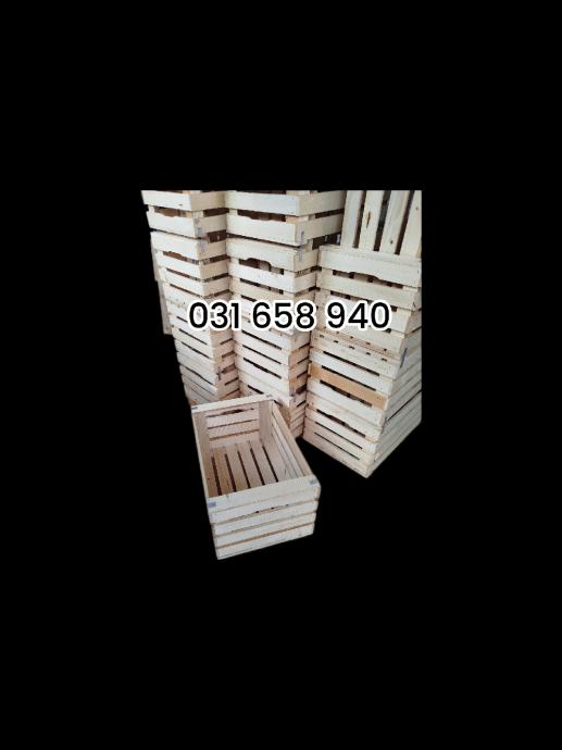 Lesene gajbe za krompir, sadje 30 kg