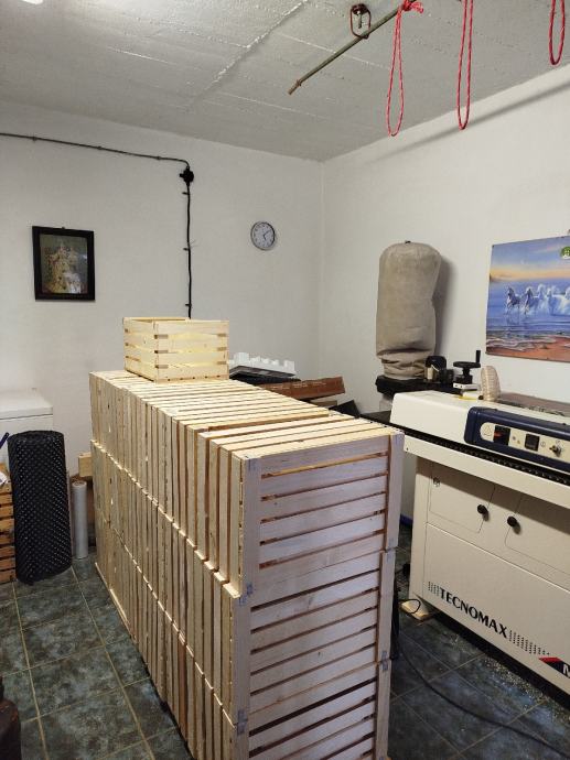 Lesene gajbe za krompir, sadje 30 kg