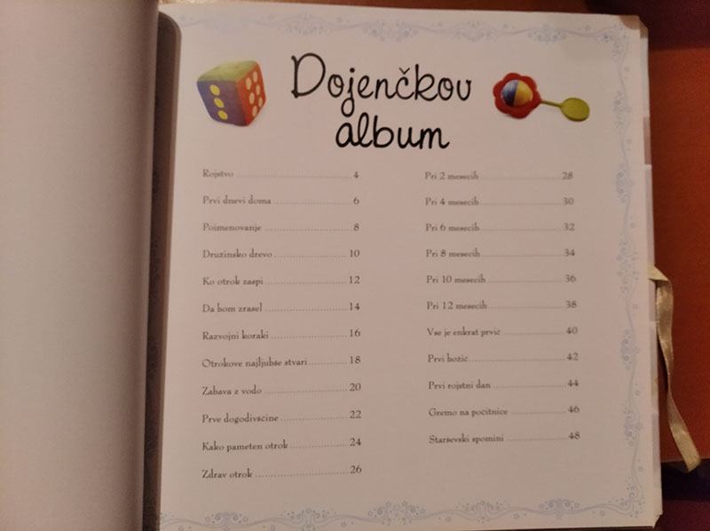 Dojenčkov album s priljubljenimi otroškimi pesmicami