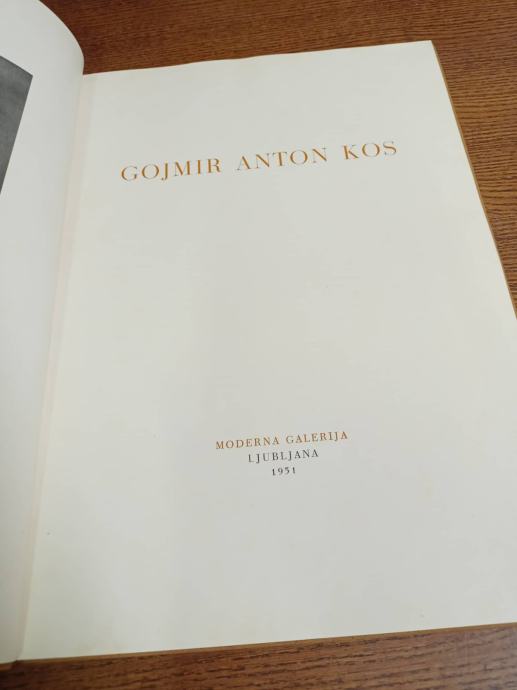 GOJMIR ANTON KOS MODERNA GALERIJA LJUBLJANA 1951