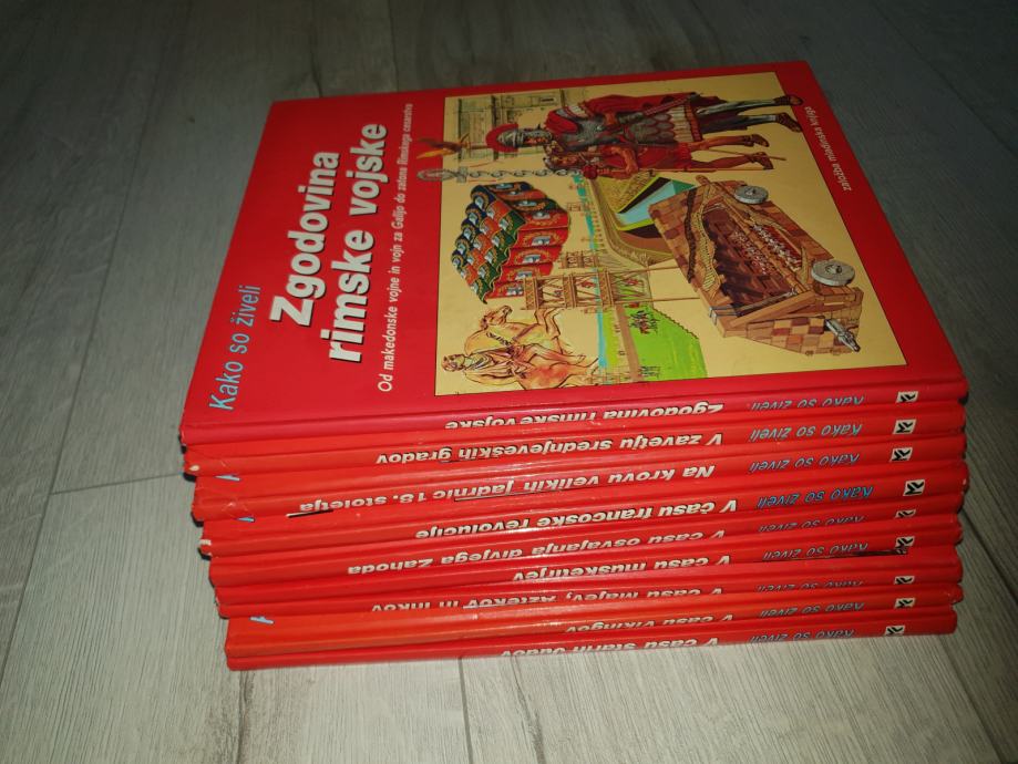 Knjige ZBIRKA KAKO SO ŽIVELI, 9 KNJIG (NASLOVI VIDNI IZ SLIKE)