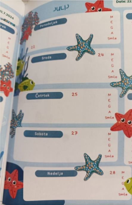 Mesečni in tedenski planer