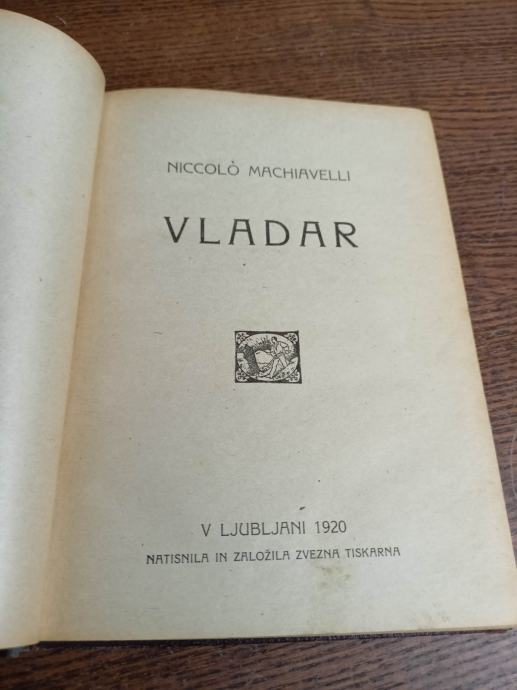 NICCOLO MACHIAVELLI VLADAR 1920