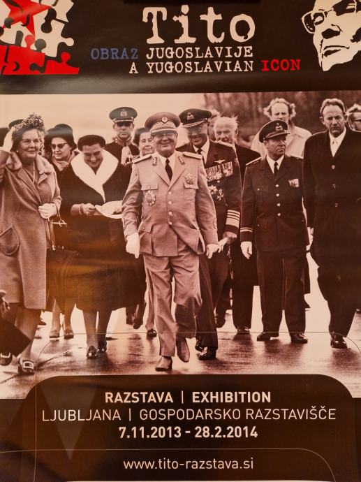 Poster iz razstave Tito obraz Jugoslavije iz leta 2013
