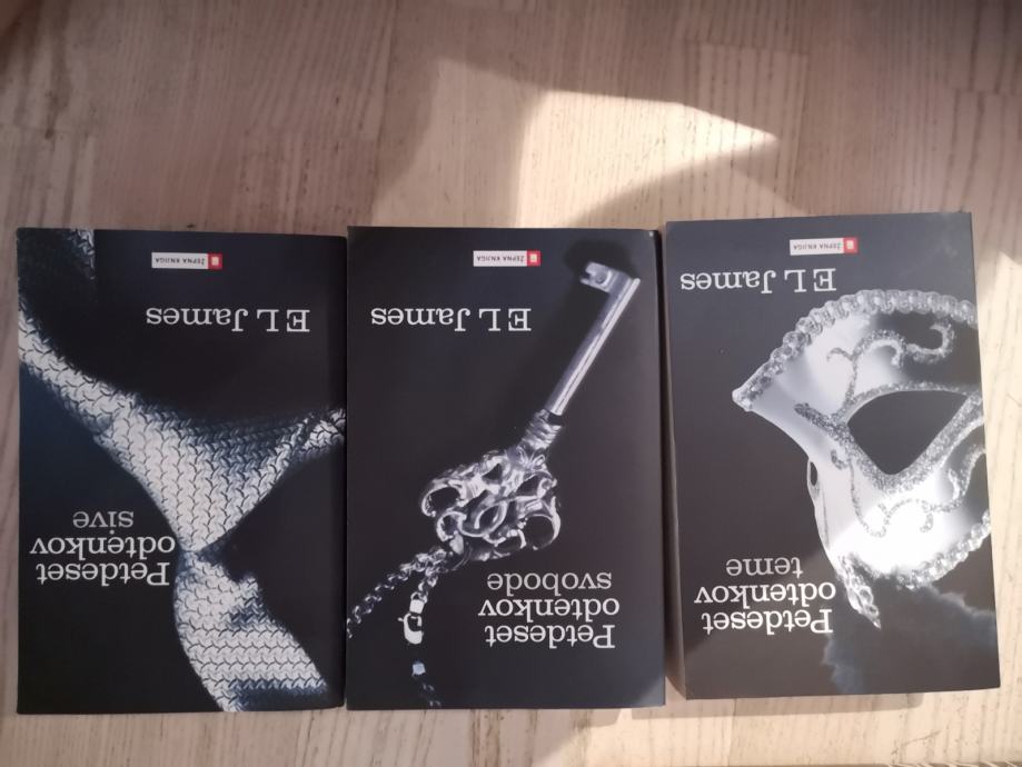 trilogija 50 odtenkov sive (tri knjige)