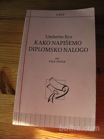 Umbero Eco Kako Napišemo Diplomsko Nalogo