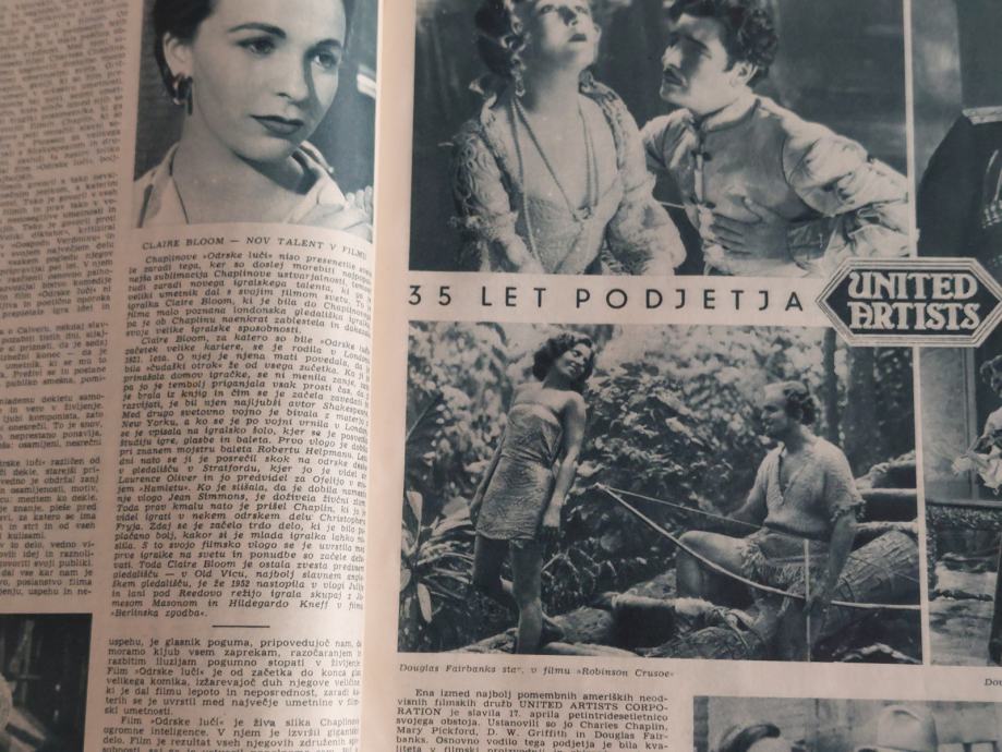 STARA VELIKA KNJIGA FILM,1954-55,STARI FILMI,IGRALCI,FOTOGRAFIJE,VESNA