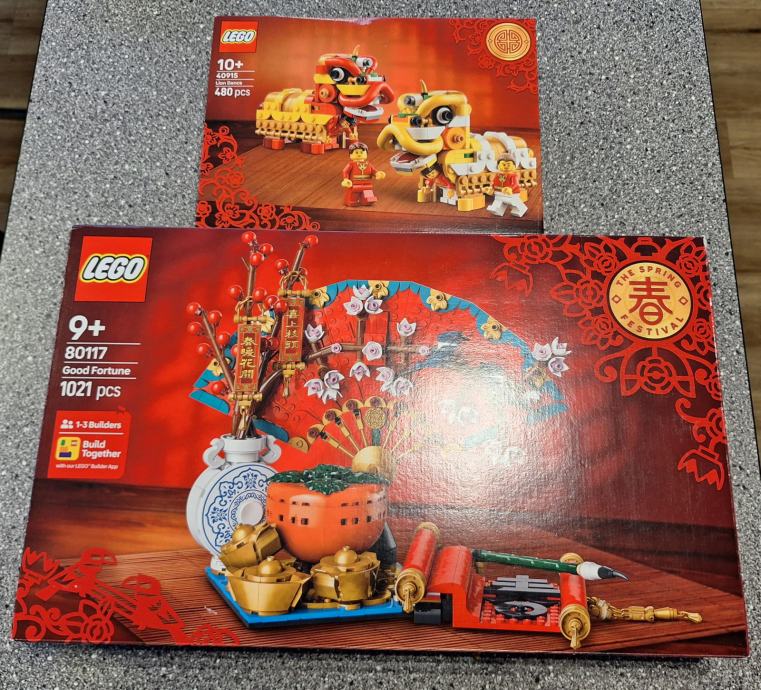 80117 - Good Fortune + 40915 Lion Dance: Chinese New Year: Lego Kocke
