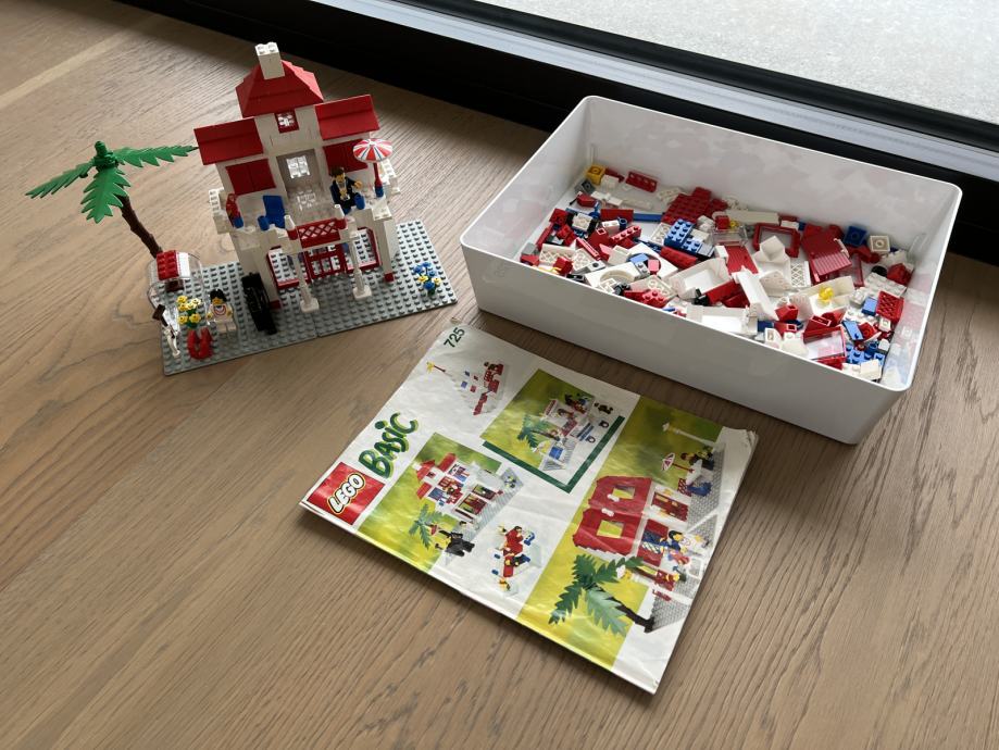 Lego Basic kocke, set 725, letnik 1990