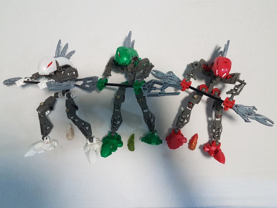 LEGO Bionicle Rahkshi Kaita Za 8588+8589+8592 Kurahk+Lerahk+Turahk
