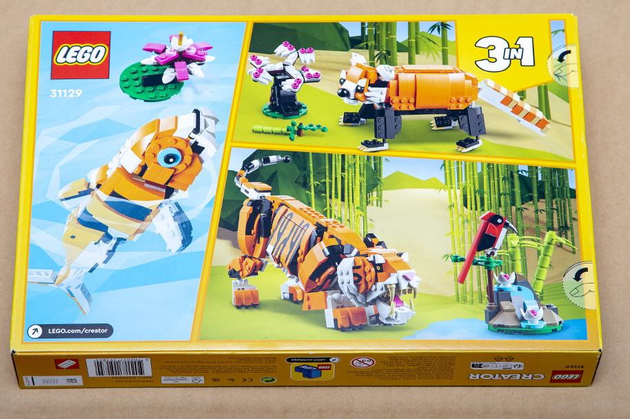 Lego Creator 31129 Veličastni tiger 3v1