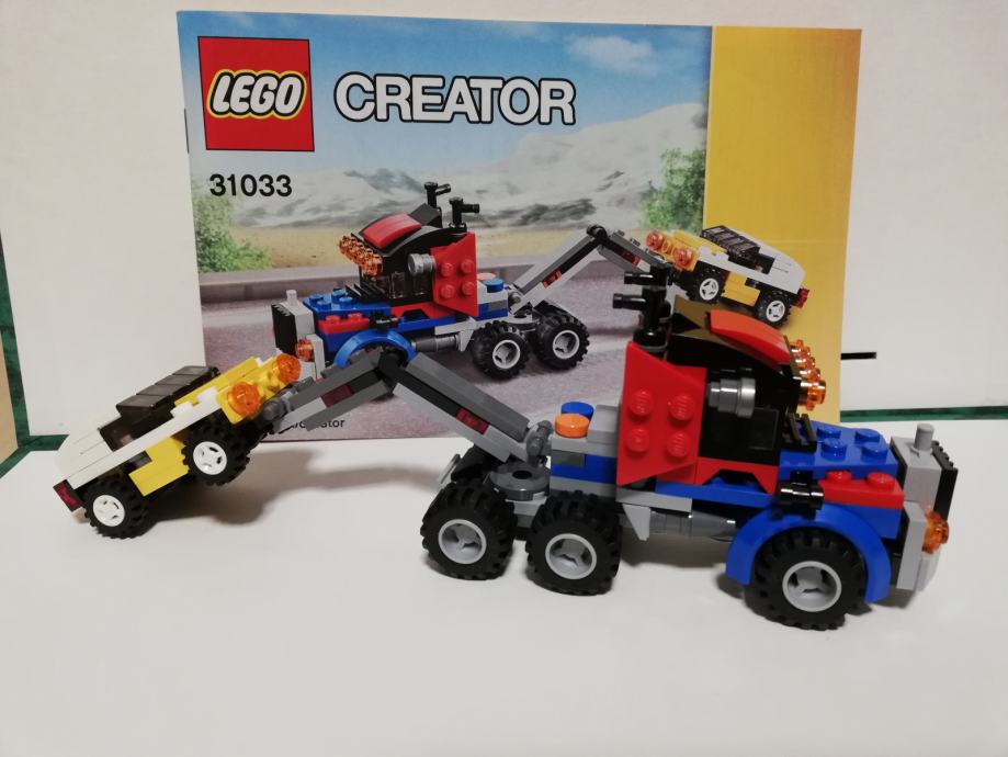 LEGO Creator 3v1, 31033, Tovornjak za transport avtomobilov