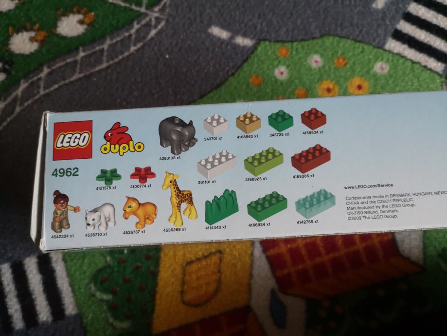 Lego Duplo 4962 Mali živalski vrt