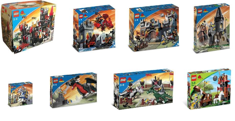 Lego Duplo Castle Mega-set! 8 setov v kompletu, za zbiratelje