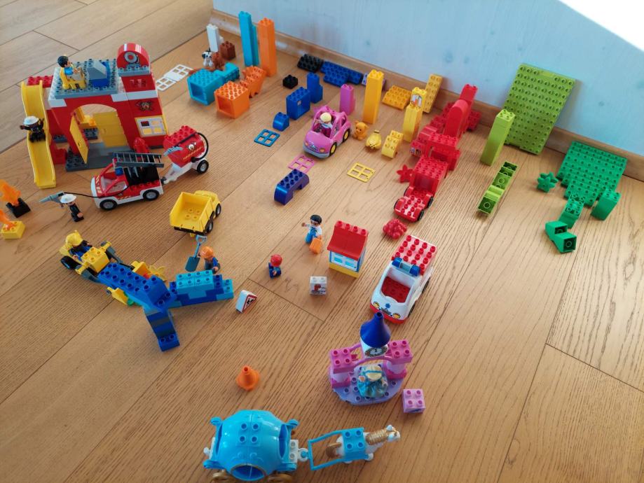 LEGO DUPLO vlakec na baterije (10507)+ dodatni tiri (10882)