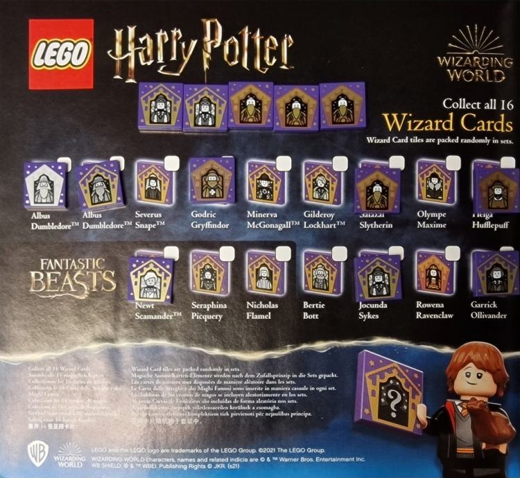 Lego Harry Potter Wizard cards