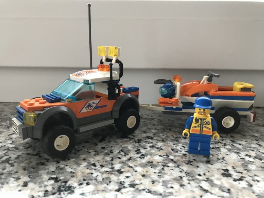Lego kocke 7737 Coast Guard 4WD & Jet Scooter