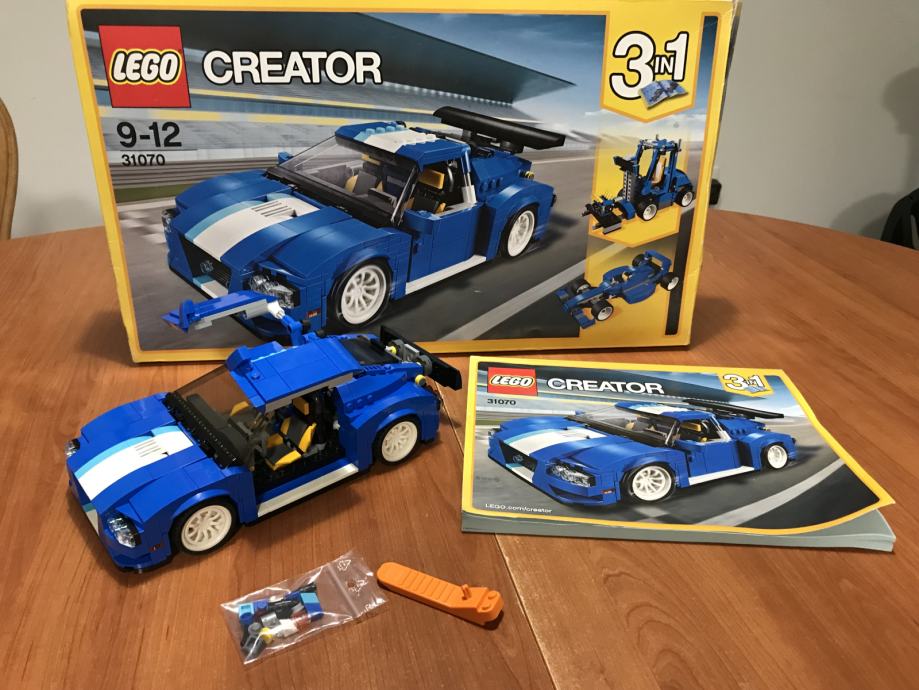 Lego kocke Creator 3 v 1 Turbo Track Racer 31070