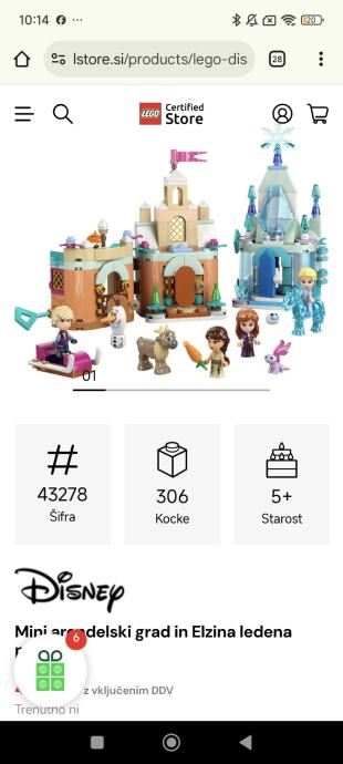 Nove lego kocke Frozen