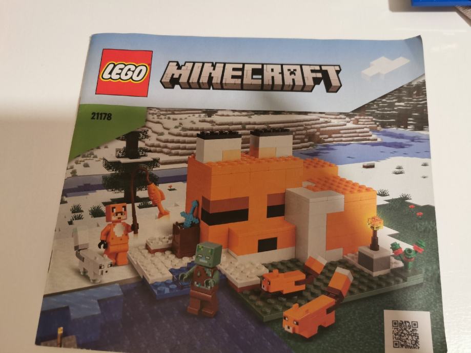 lego kocke Minecrat Lisičji brlog