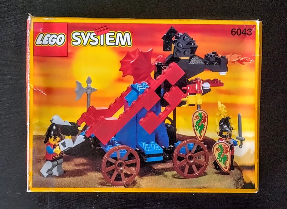 Lego kocke, set 6043 - Dragon Defender, tematika vitezi, letnik 1993