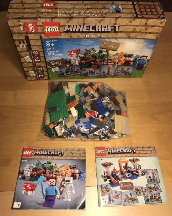 LEGO Minecraft The First Night - 21115 in Crafting Box - 21116