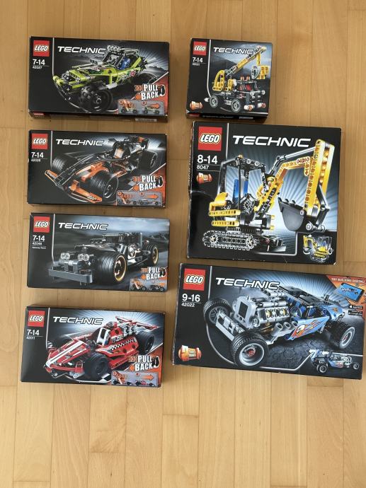 Lego seti Technic 42027, 42031, 42026, 42046, 8047, 42022, 42011