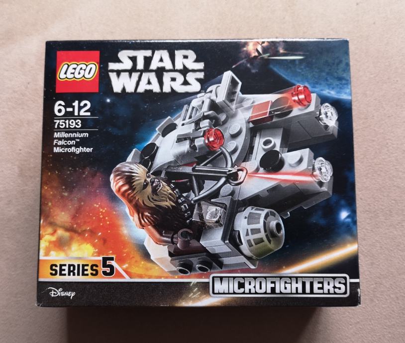 LEGO Star Wars 75193 Millenium Falcon Microfighter NOV, NEODPRT SET