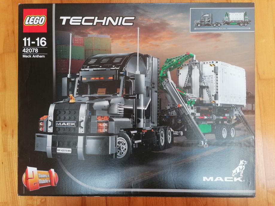 LEGO TECHNIC MACK ANTHEM 42078 - NOV, NEODPRT, ORIGINALNO ZAPAKIRAN