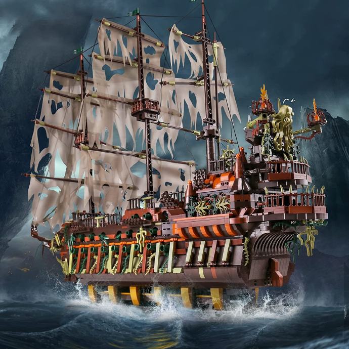 Mold King 13138 Piratska ladja Flying Dutchman iz kar 3653 kock