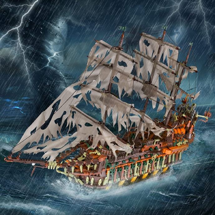 Mold King 13138 Piratska ladja Flying Dutchman iz kar 3653 kock