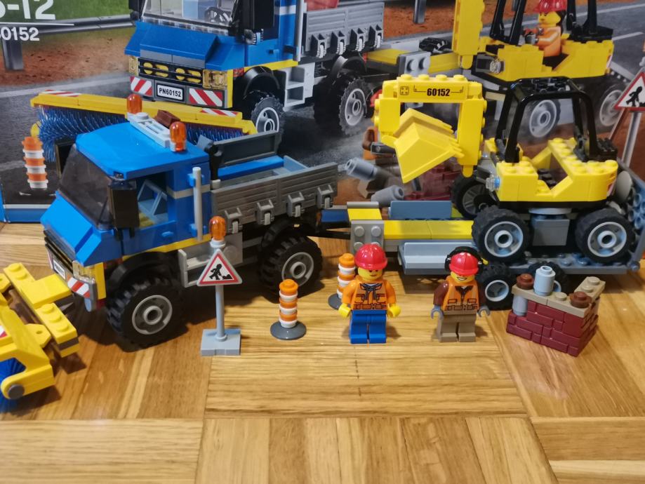 Pometač in bager lego 60152